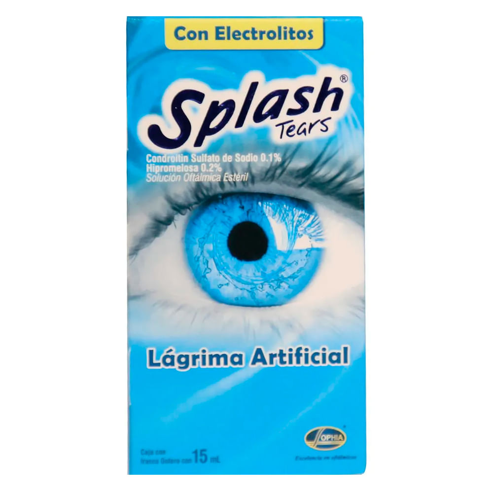 Gotas oftalmicas Splash Tears 15ml - Siman El Salvador