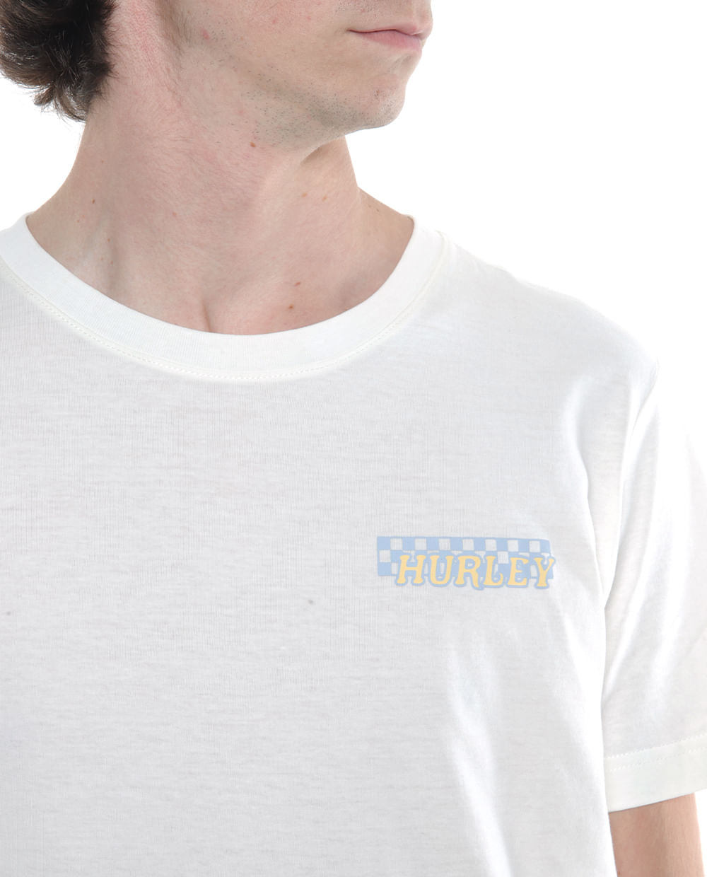 Camiseta Hurley blanca estampada para hombre - Siman Guatemala