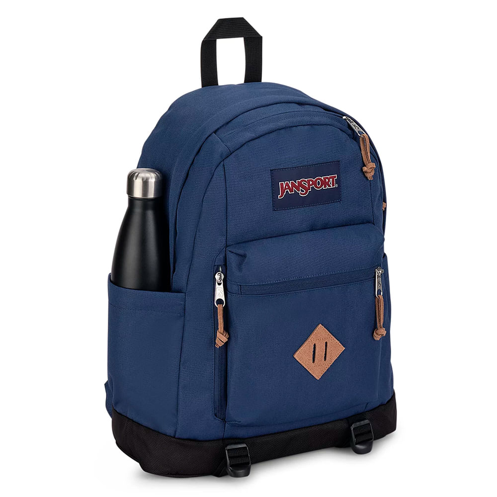 Mochila JanSport azul navy sólida