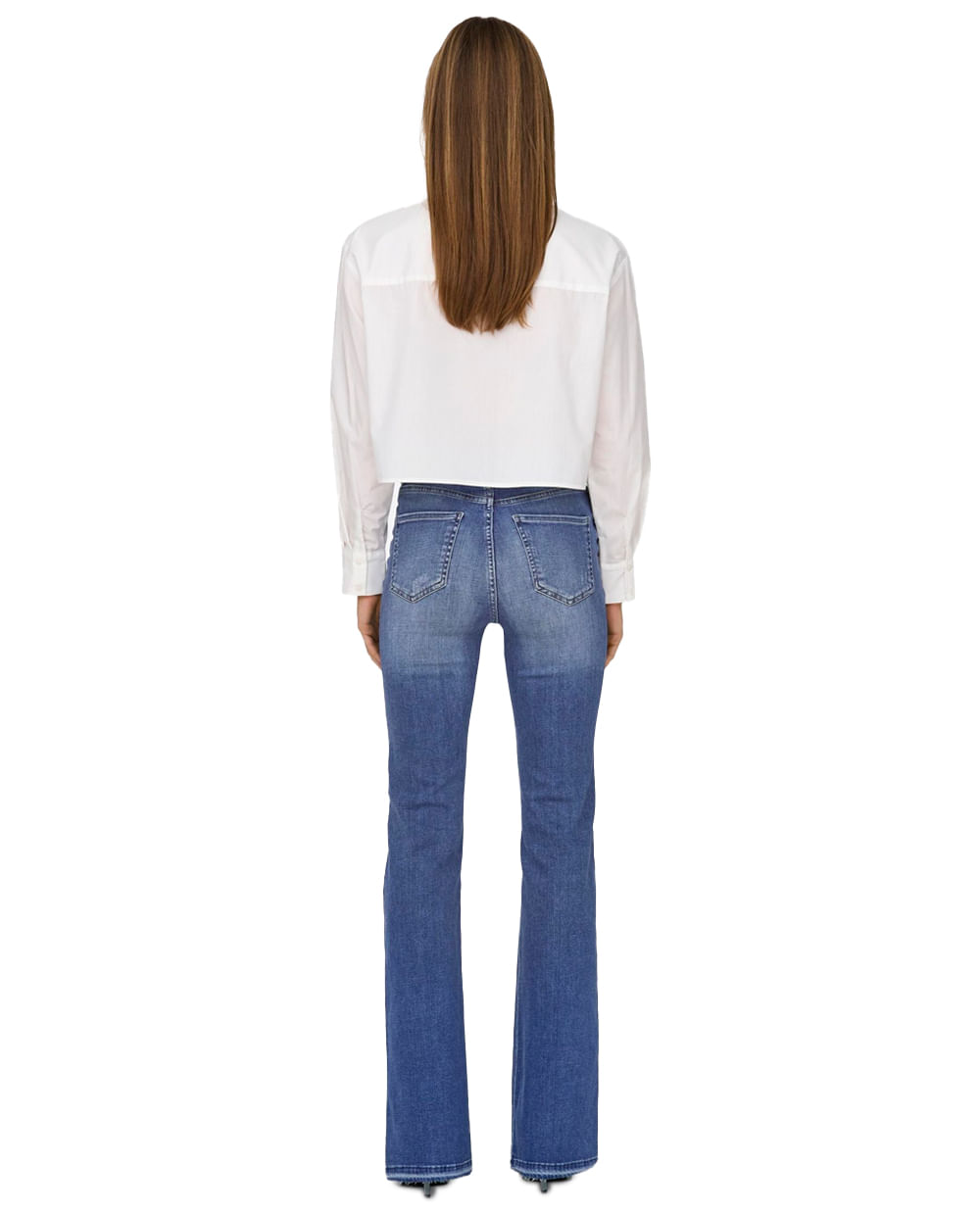 Jeans tiro alto medium blue denim "32 - Siman El Salvador