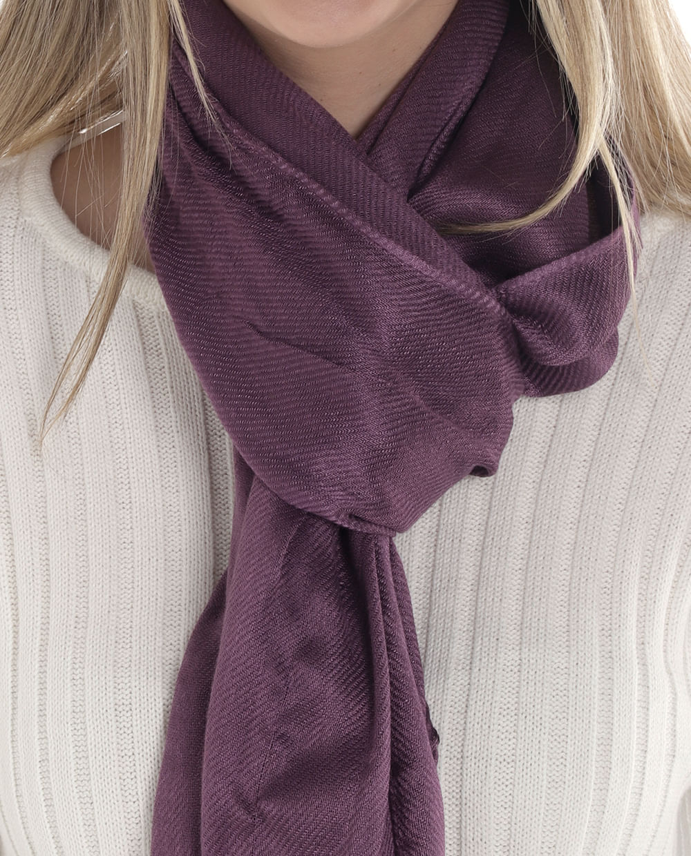 Bufanda Again color morado para mujer - Siman Costa Rica