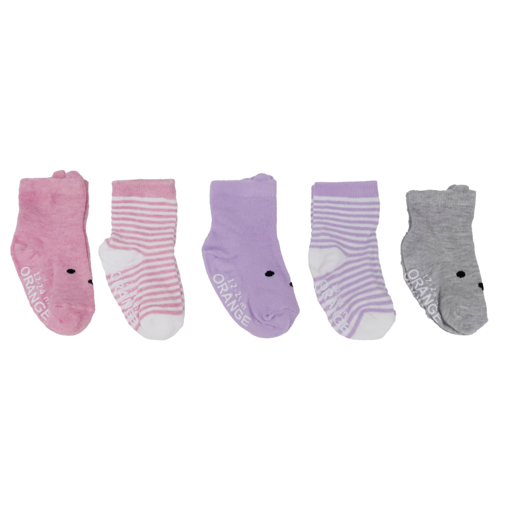 Calcetines bebe 10 pack rayas/orejitas - Siman El Salvador