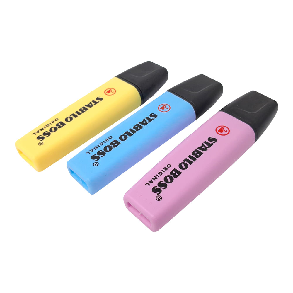 Set de marcadores Stabilo Boss original 3 piezas - Siman El Salvador