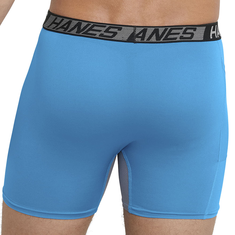 Pack de 3 boxers brief Hanes X-Temp azules para hombre - Siman Guatemala