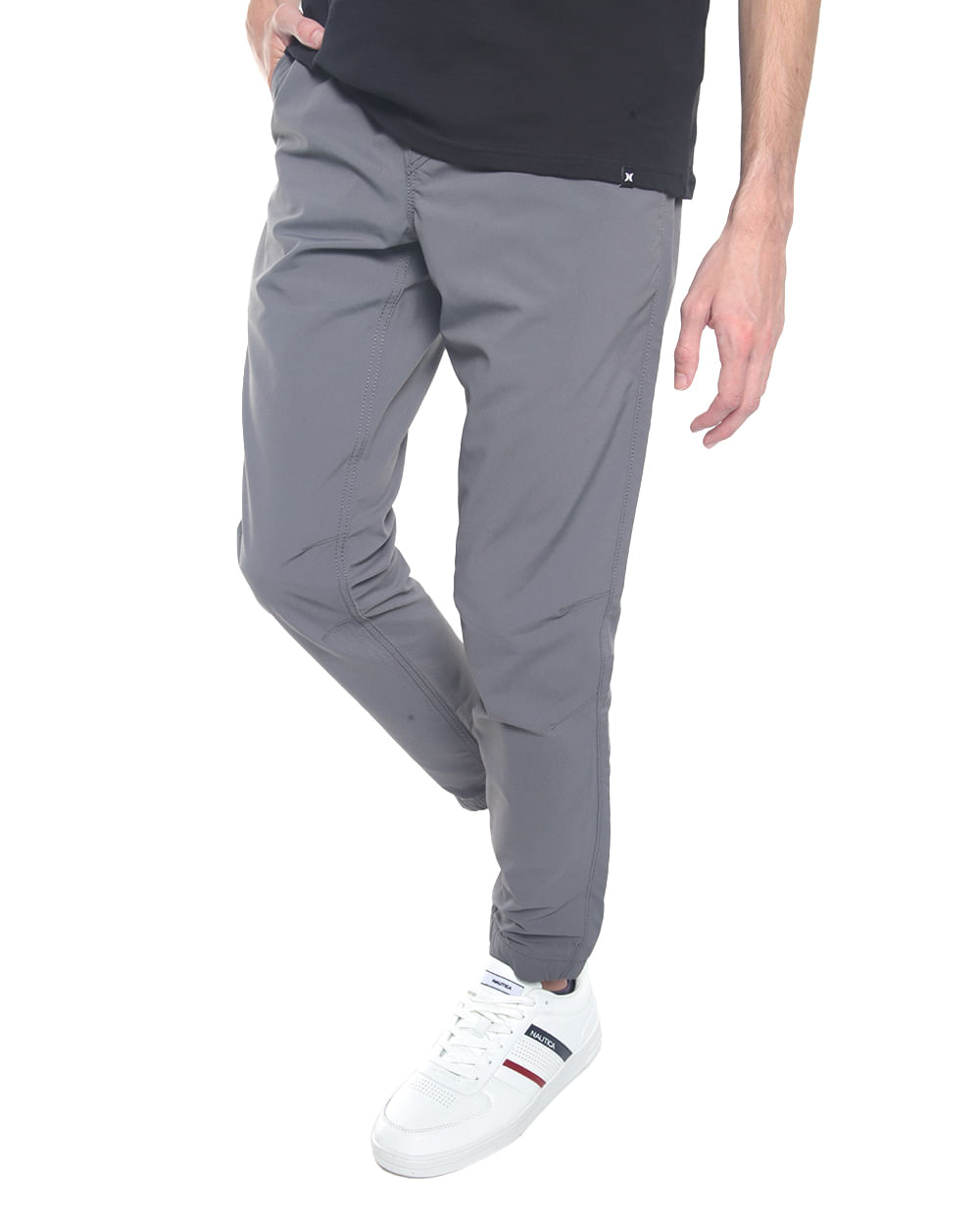 Jogger Hurley gris sólido para hombre - Siman Costa Rica