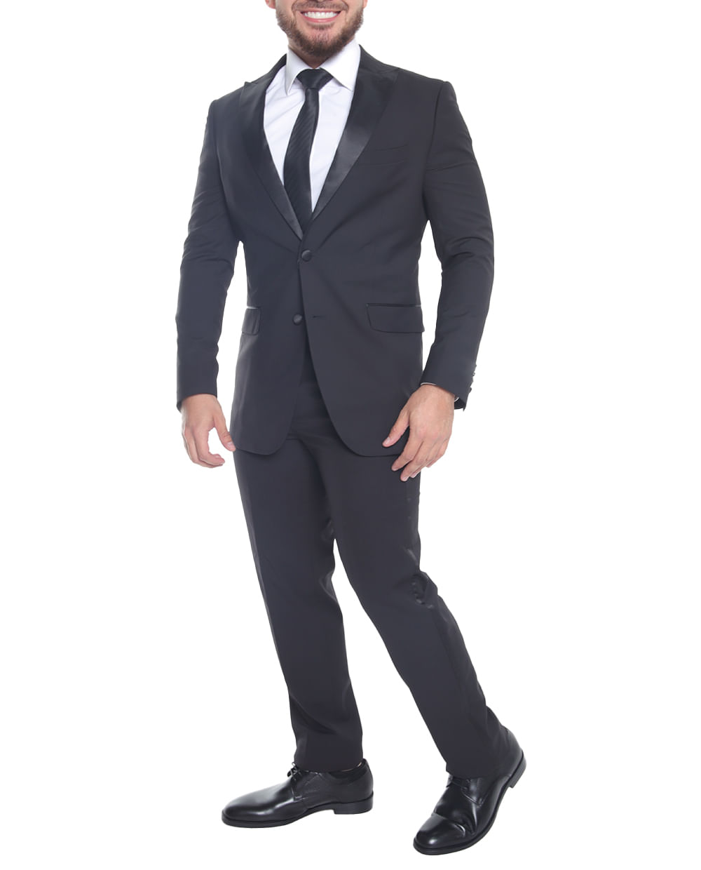 Traje smoking Unexpected slim fit negro para hombre - Siman Guatemala