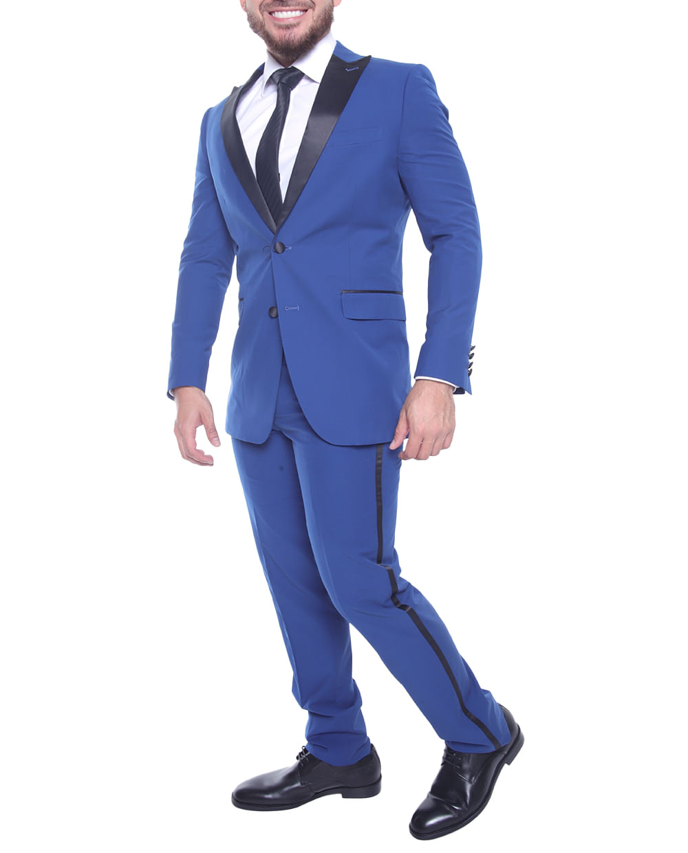 Traje smoking Unexpected slim fit azul para hombre - Siman Costa Rica