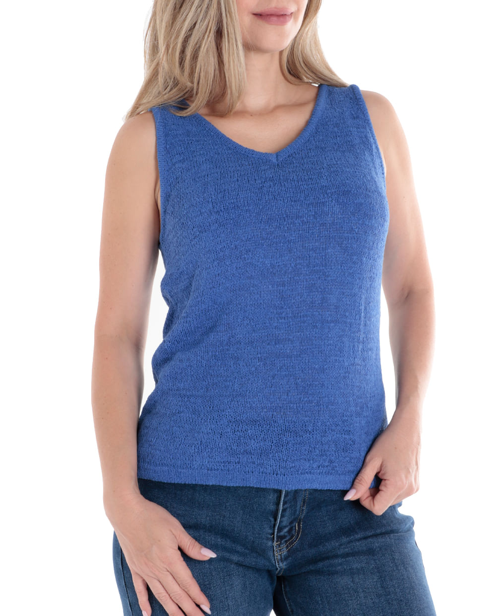 Camiseta Sabrina tank top azul para mujer - Siman Guatemala
