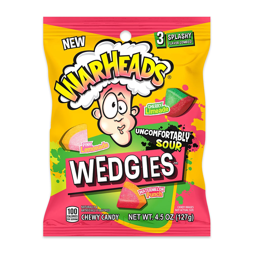 Dulces Warheads Wedgies Chewy Candy