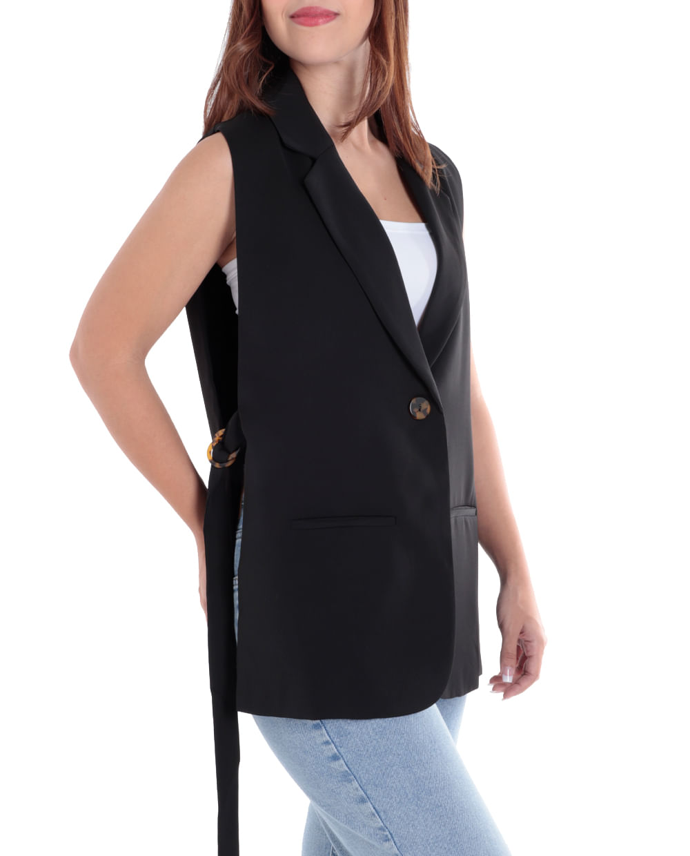 Chaleco Unexpected negro para mujer - Siman Costa Rica