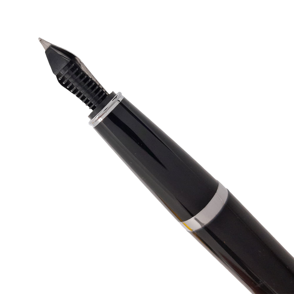 Pluma Cross estilográfica Bailey Light™ de resina negra pulida con ...