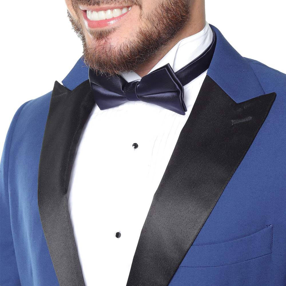 Corbatín PuroEGO azul navy sólido para hombre - Siman Costa Rica