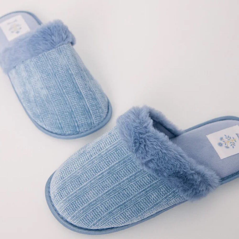 Pantuflas Women Secret azul claro para mujer - Siman Guatemala