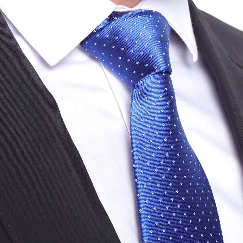 Corbata Zanetti Blue regular fit azul royal mini print para hombre ...