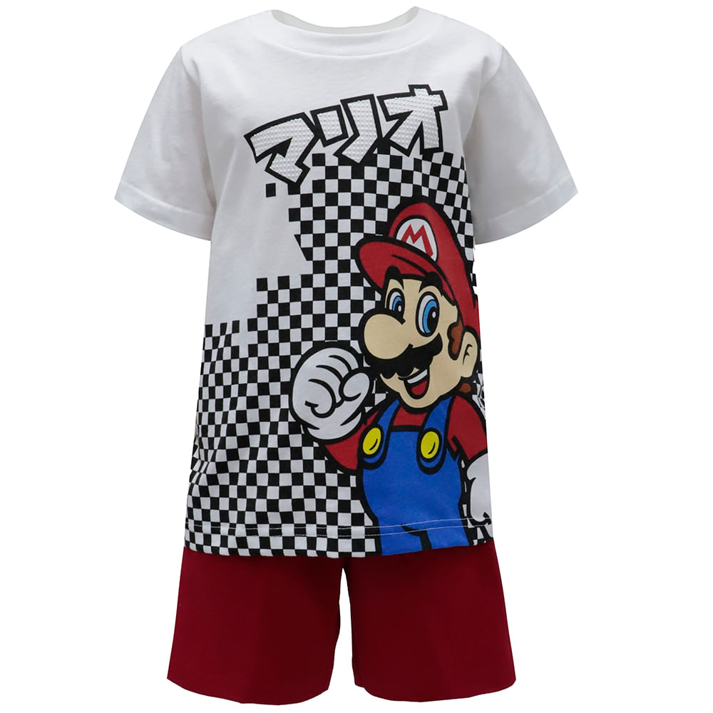 Conjunto de 2 piezas bicolor con estampado de Mario para niño - Siman ...