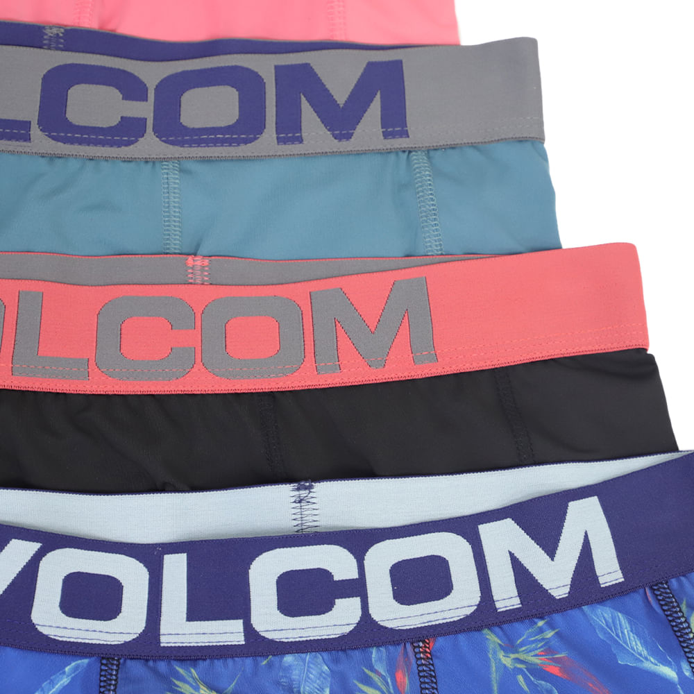 Pack de 4 boxers brief Volcom multicolor para hombre - Siman El Salvador