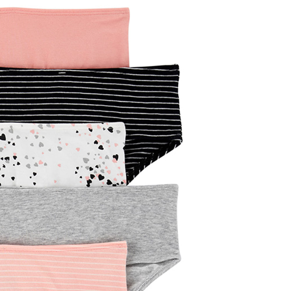 Set de 7 piezas ropa interior multicolor con estampado para niña ...