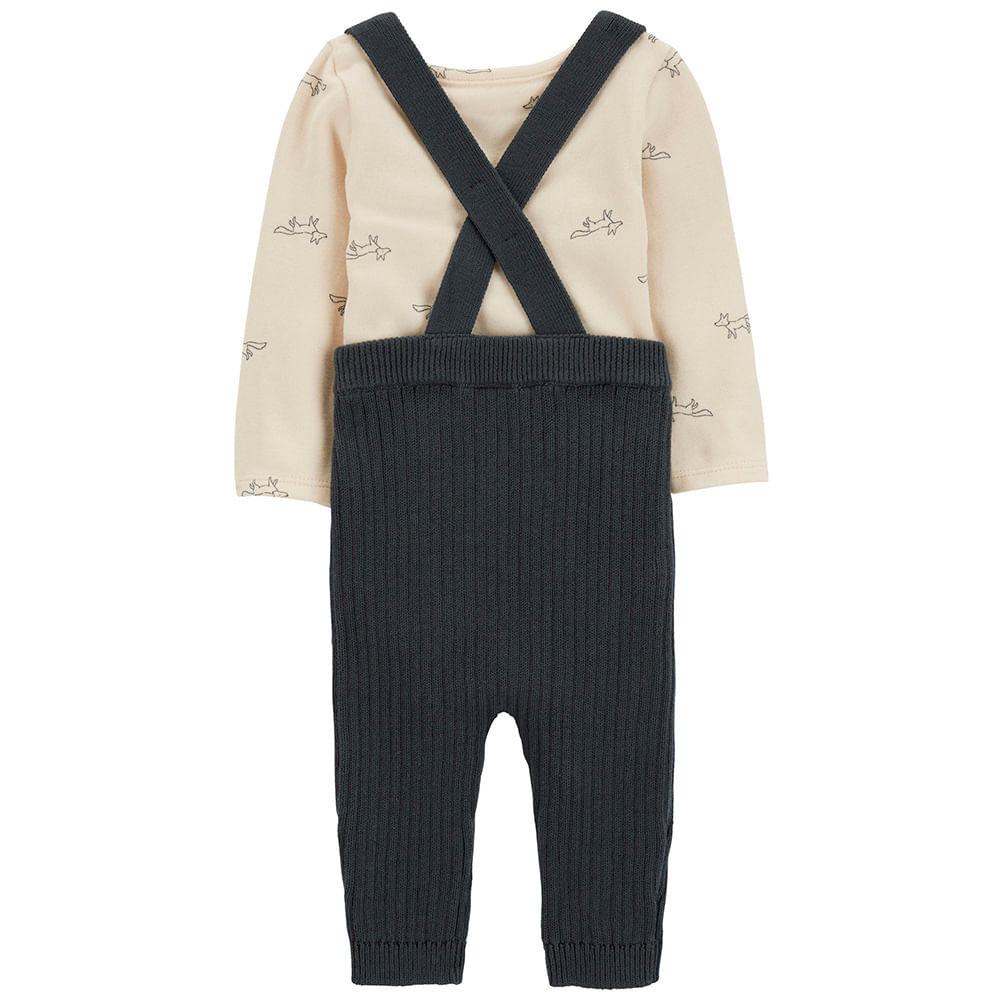 Conjunto de 2 piezas overall y sueter para bebe niña - Siman Costa Rica