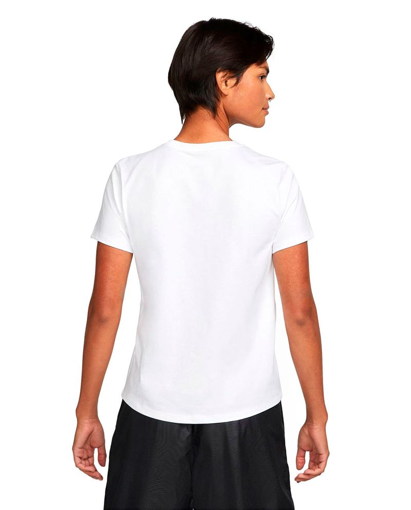 Camiseta deportiva Nike blanca estampada para mujer - Siman El Salvador