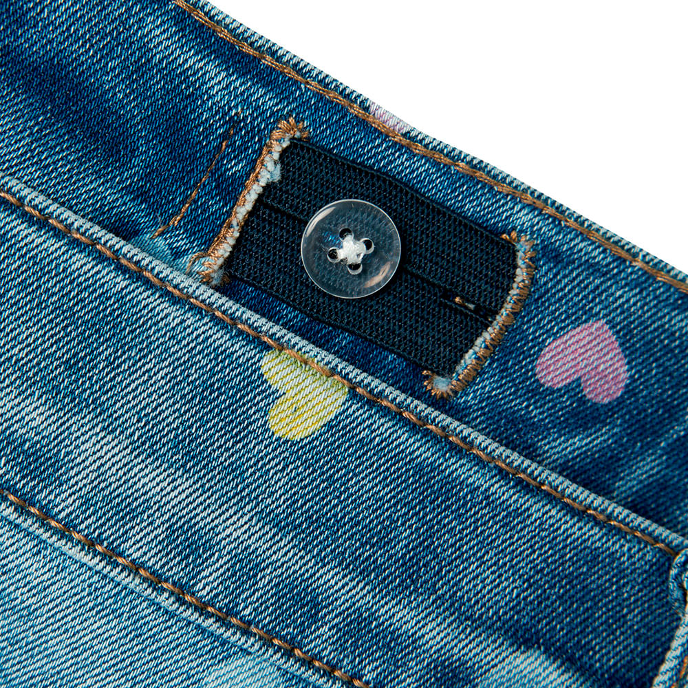 Short azul medium blue denim de niña - Siman Costa Rica