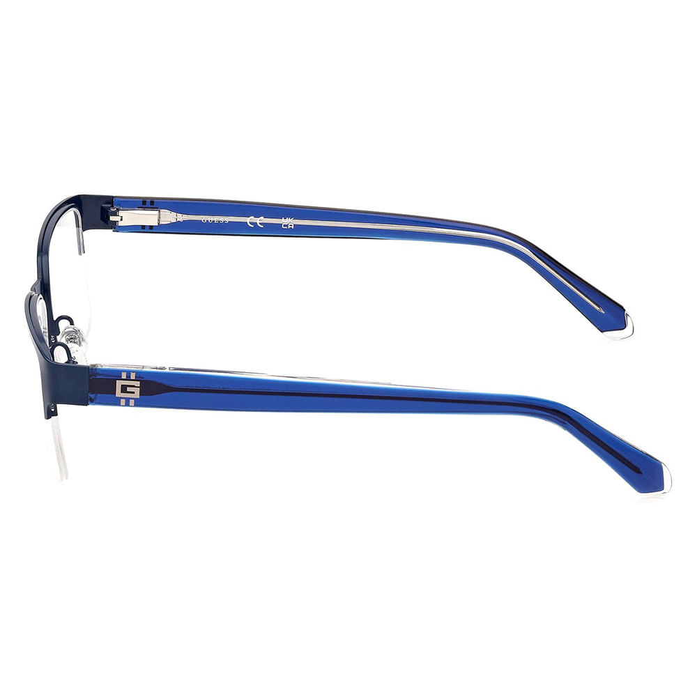 Aro semi completo rectangular Guess metal para hombre