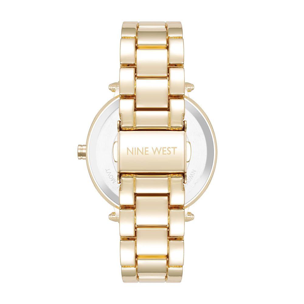 Reloj Nine West análogo metálico dorado para mujer