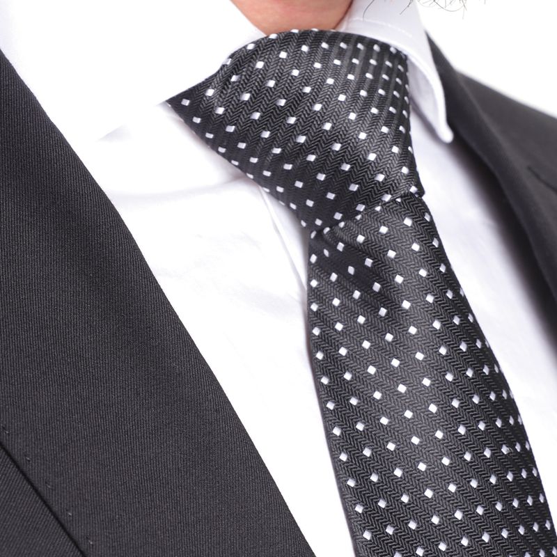 Corbata regular fit Oscar de la Renta negra rombos para hombre - Siman ...