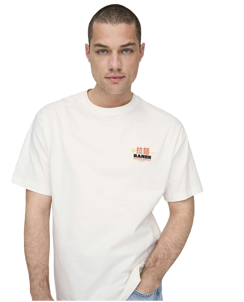 Camiseta Only & Sons relaxed fit estampado japones para hombre - Siman ...