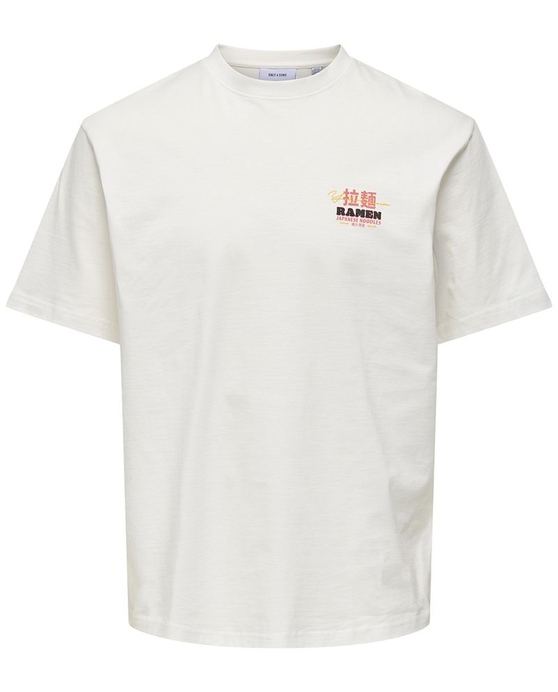 Camiseta Only & Sons relaxed fit estampado japones para hombre - Siman ...