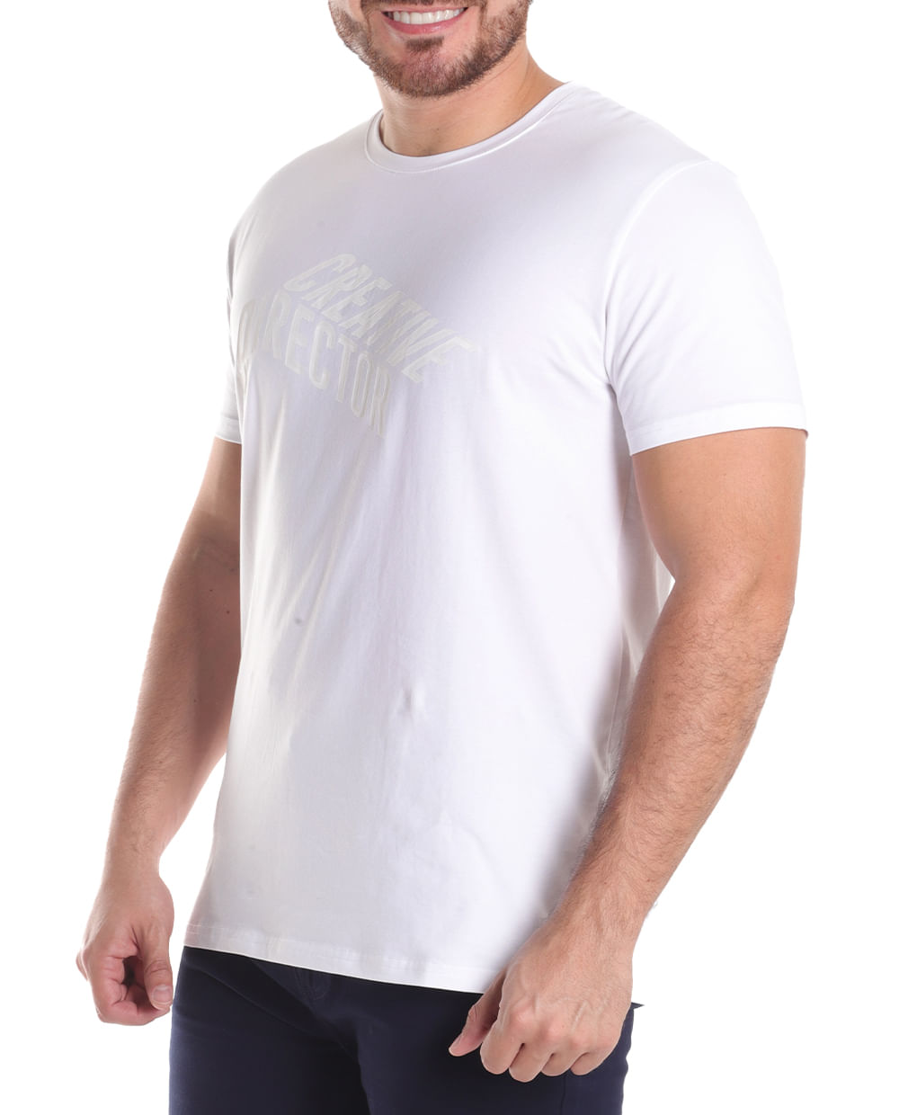 Camiseta Unexpected blanca estampada Creative director para hombre ...