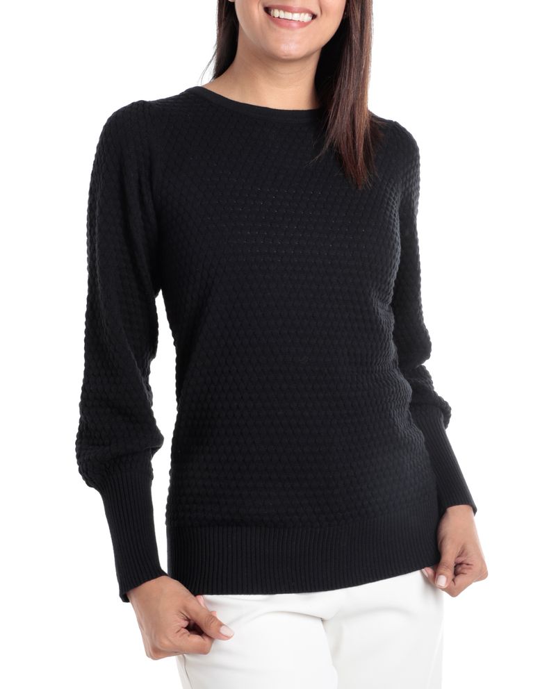 Suéter Nicolle pull over negro para mujer - Siman Costa Rica