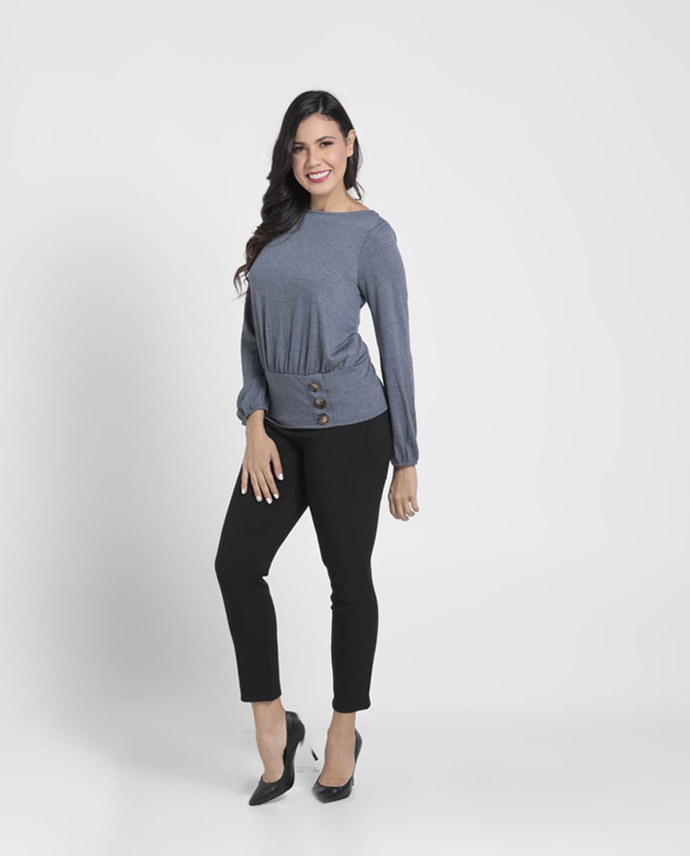 Pantalon est. negro ankle