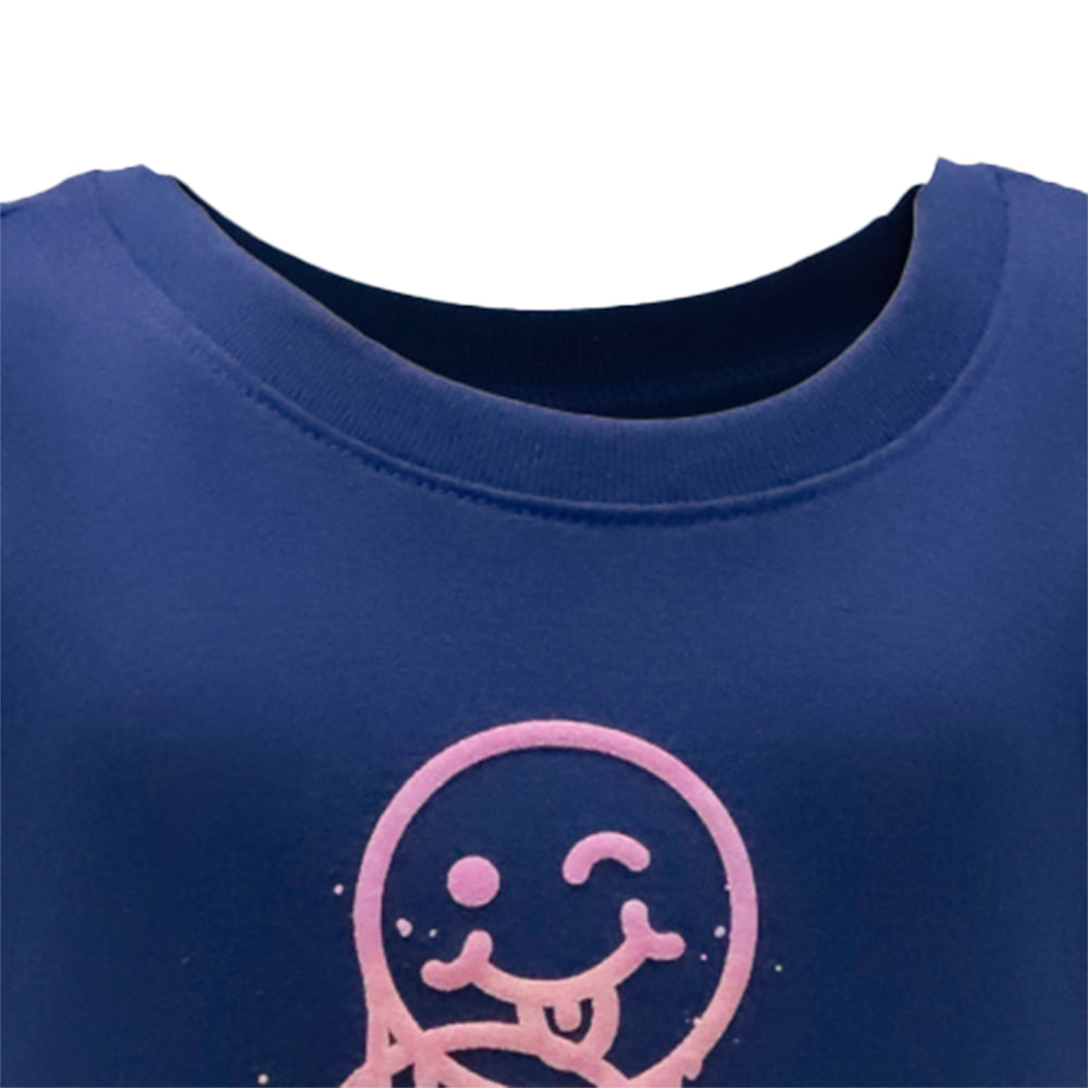Camiseta estampada happy faces/navy - Siman Guatemala