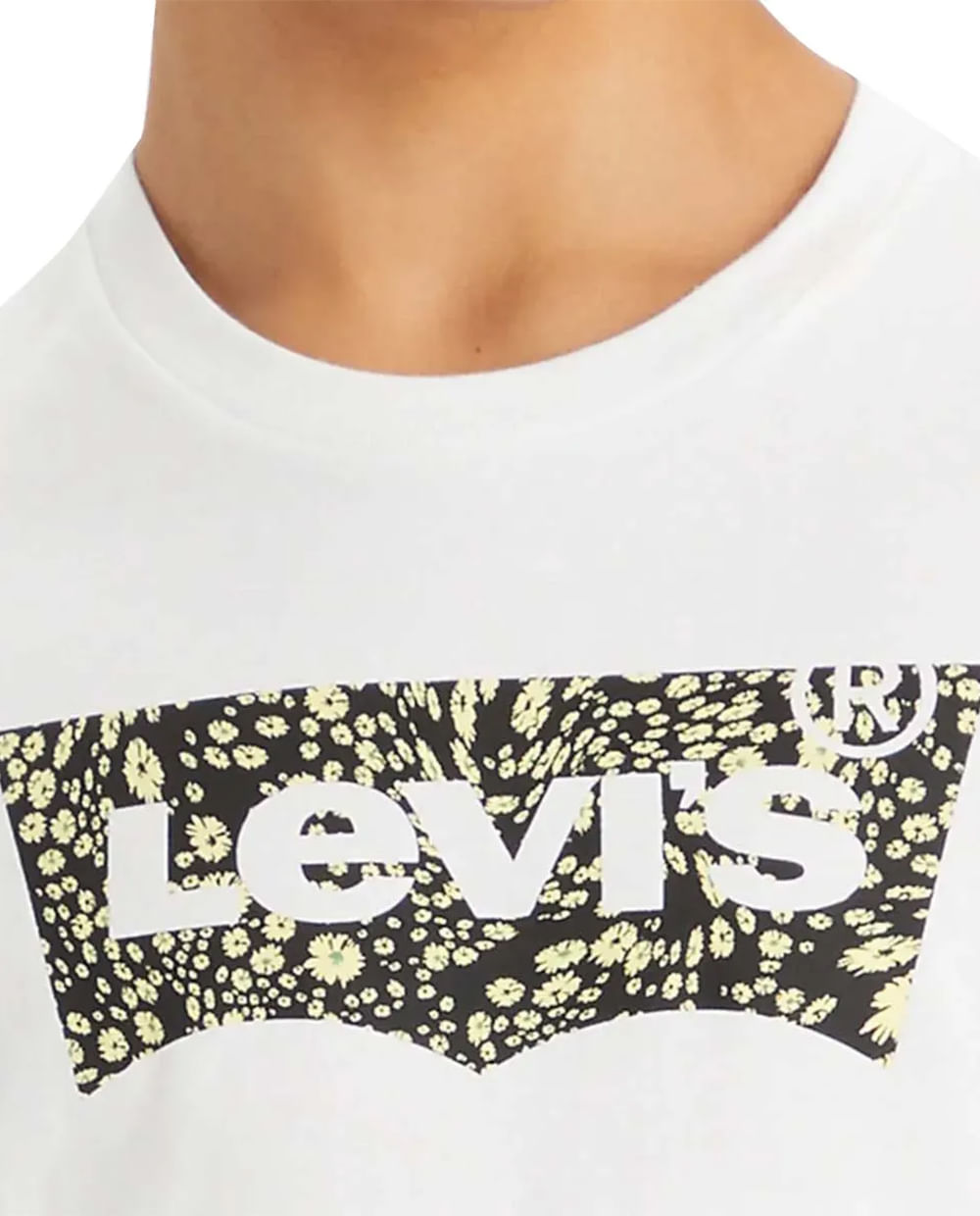 Camiseta Levi's blanca estampada para hombre