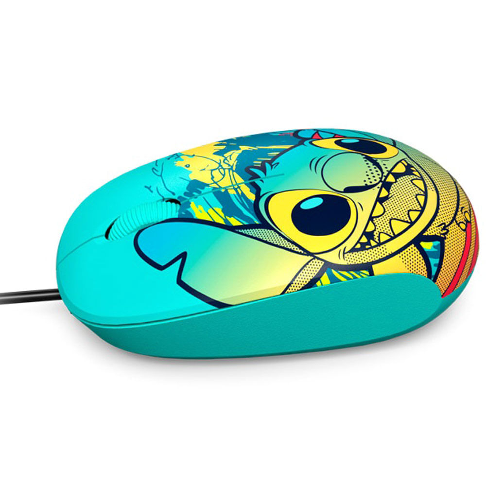 Mouse 3 botones con cable edicion stitch xtm-d406st-bl - Siman El Salvador