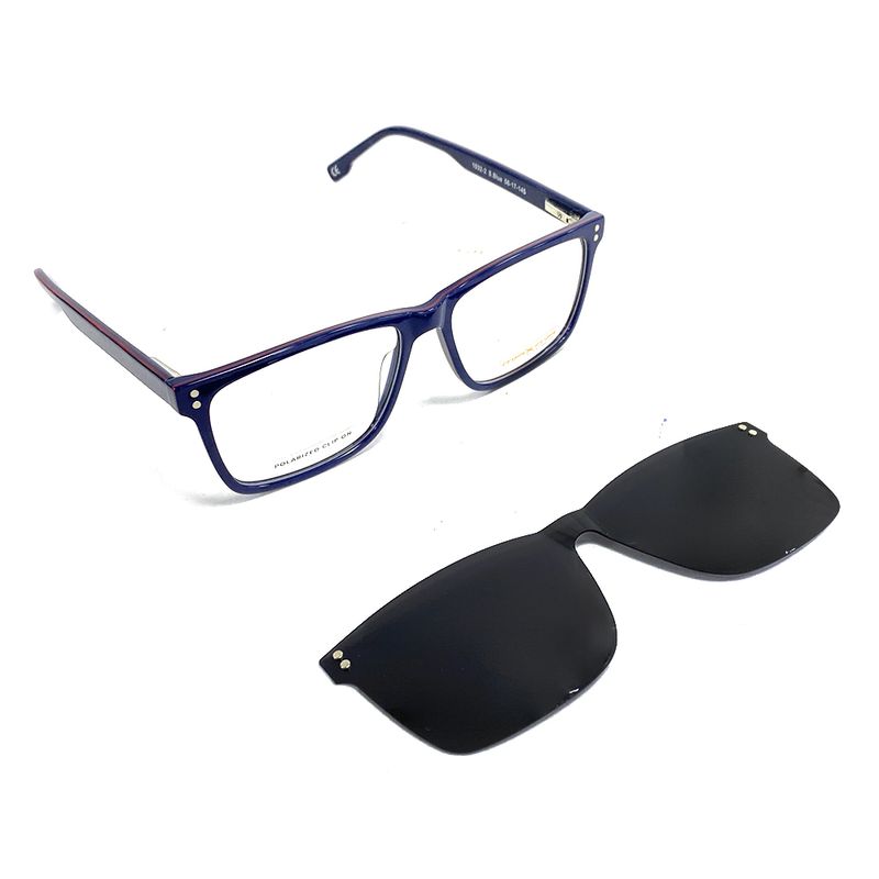 Aro completo clip on cuadrado Maxima acetato para hombre - Siman Guatemala