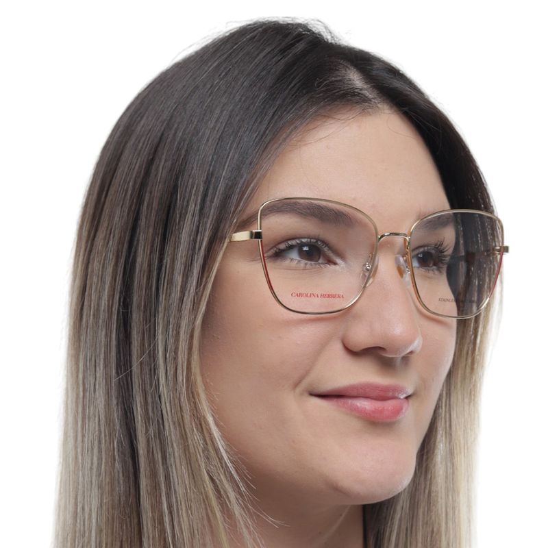 Aro completo cat eye Carolina Herrera metal para mujer - Siman Costa Rica