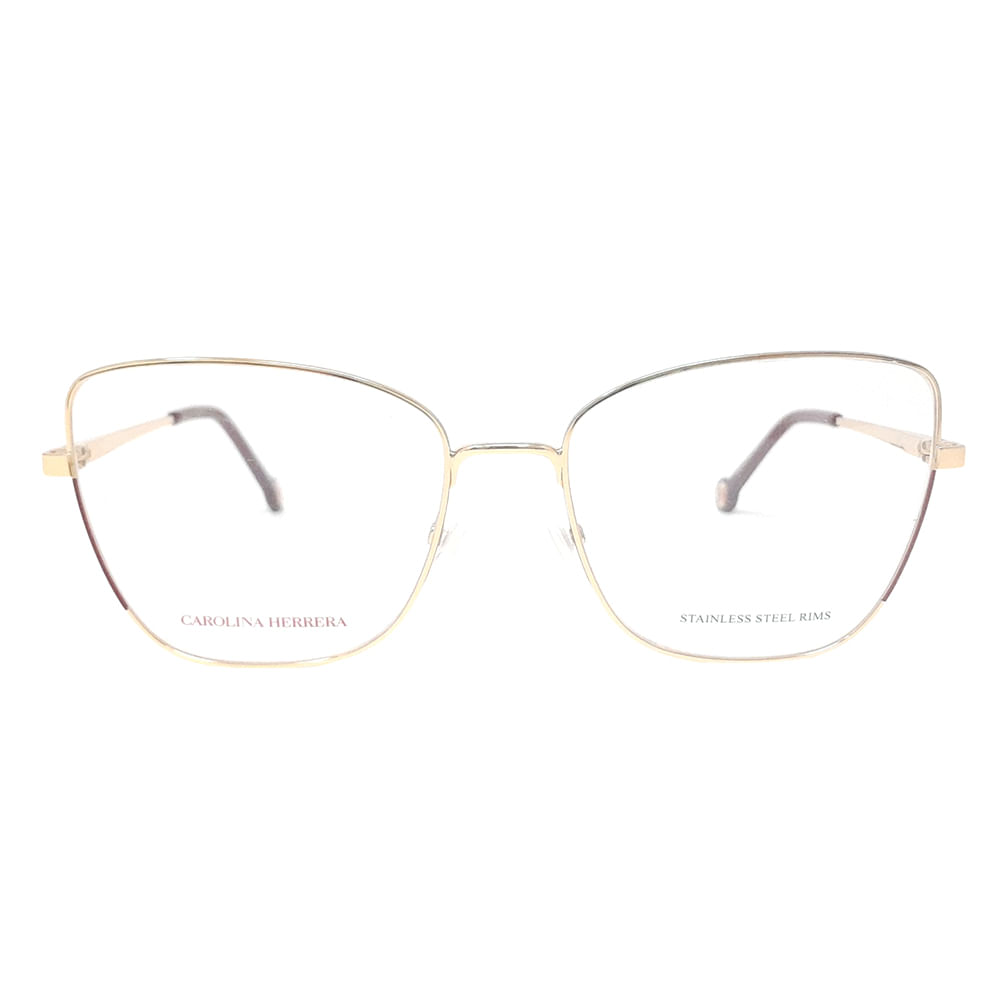 Aro completo cat eye Carolina Herrera metal para mujer - Siman Costa Rica