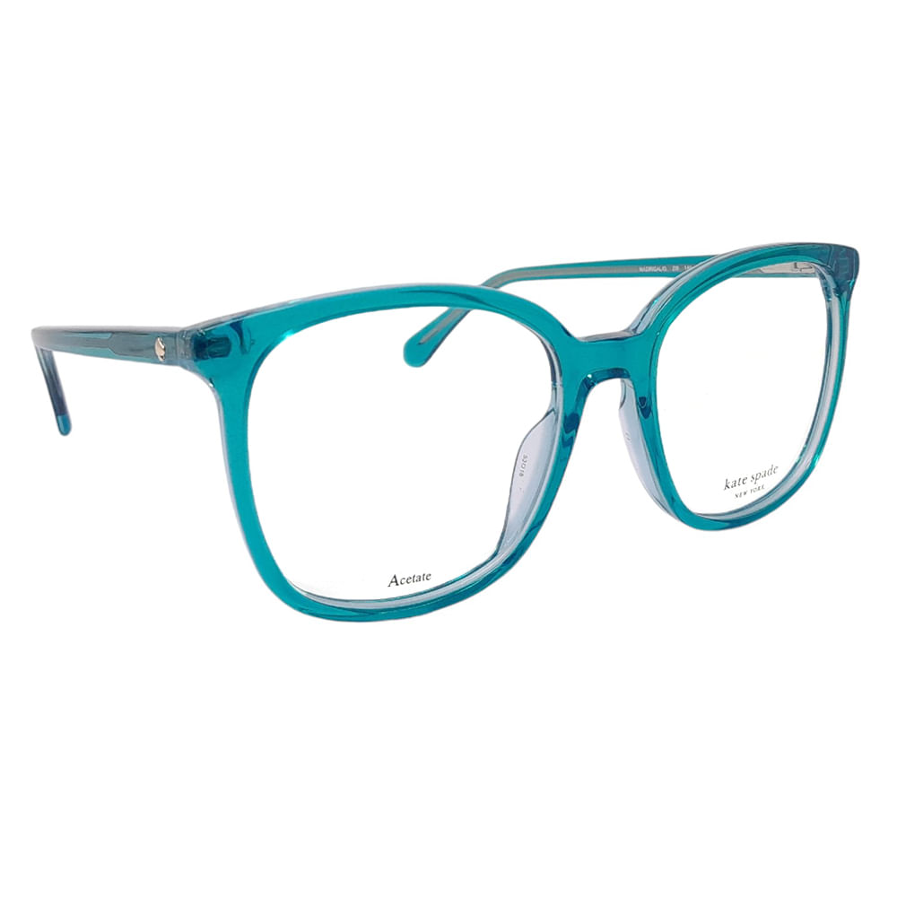Aro completo kate spade cuadrado acetato teal - Siman Costa Rica