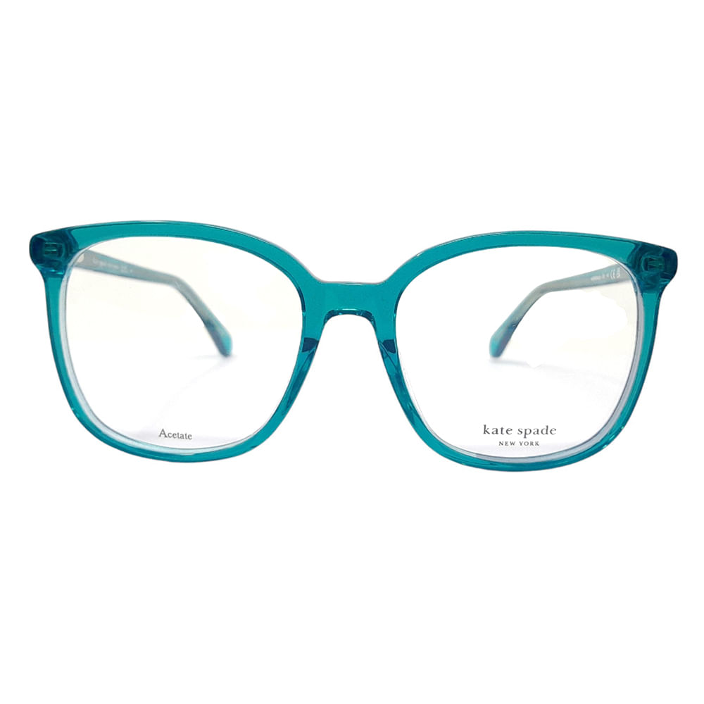 Aro completo kate spade cuadrado acetato teal - Siman Costa Rica
