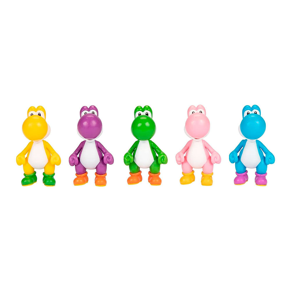 Super Mario Paquete 5 Figuras Yoshi Colores - Siman El Salvador
