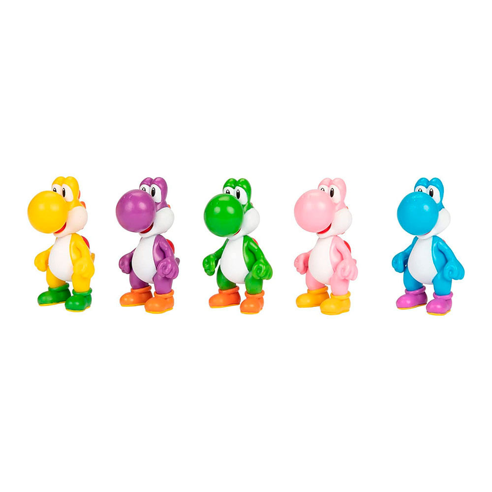 Super Mario Paquete 5 Figuras Yoshi Colores - Siman El Salvador