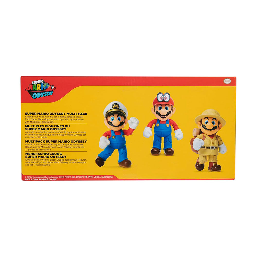 Super Mario Odyssey Paquete de 3 Figuras Mario Odyssey - Siman Guatemala