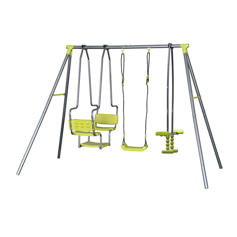 J And S Columpio De Metal De 1,95 M Con Asiento, Balancín y Columpio ...