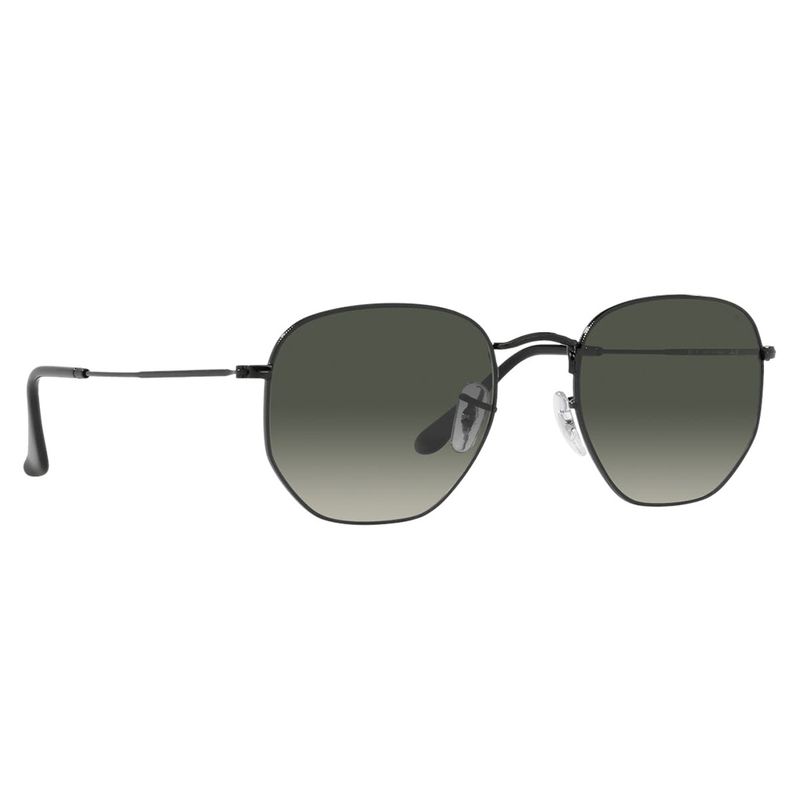 Lente de sol completo redondo Ray Ban metálico para hombre
