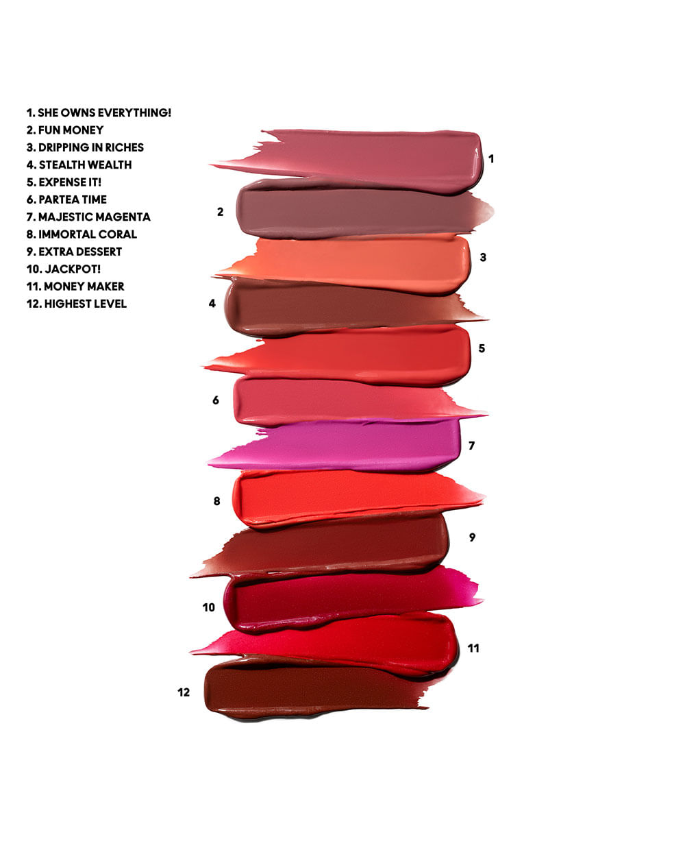 MAC Set de 12 mini labiales Lustreglass Golden Girls Gift of Gold