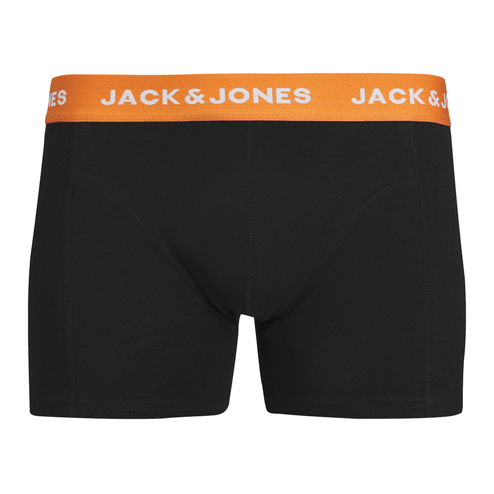 Pack de 3 boxers briefs Jack & Jones negros sólidos para hombre