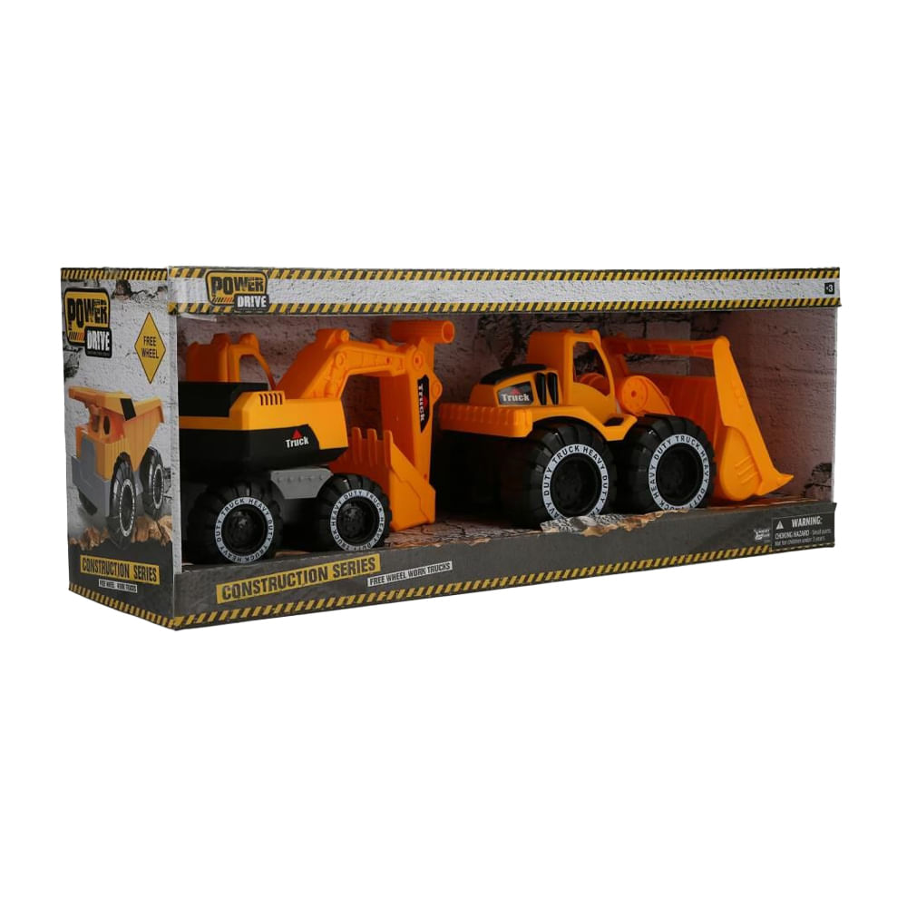 Power drive set 2 super camiones de construcción