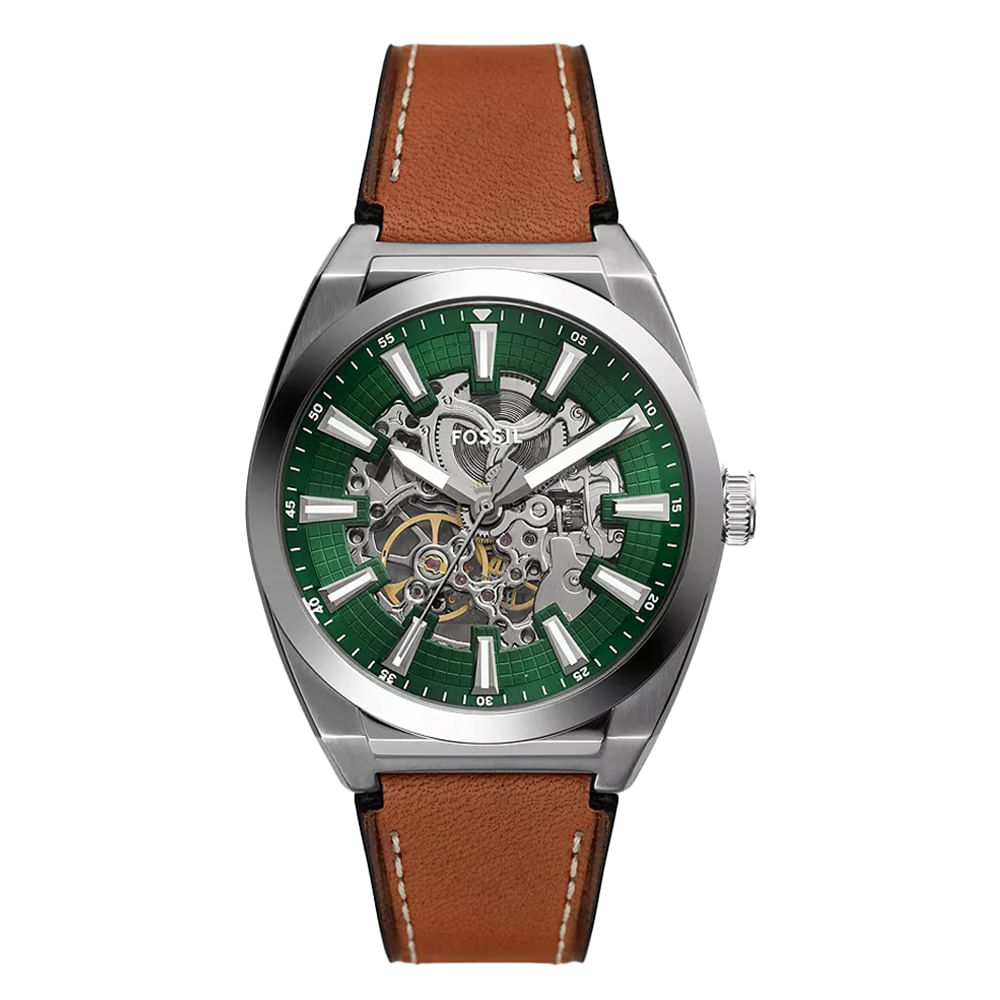 Reloj Fossil análogo cuero café para hombre - Siman Costa Rica