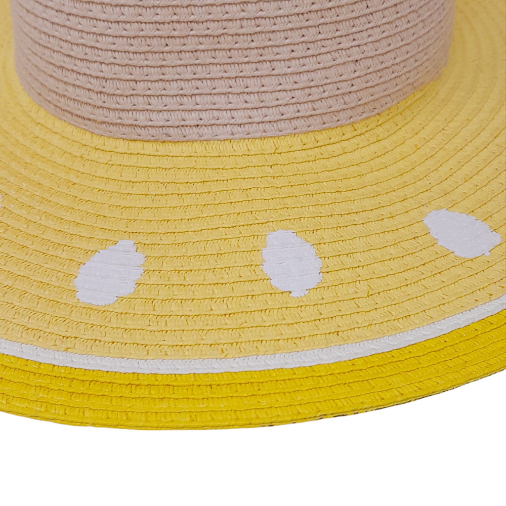 Sombrero color amarillo/beige para mujer